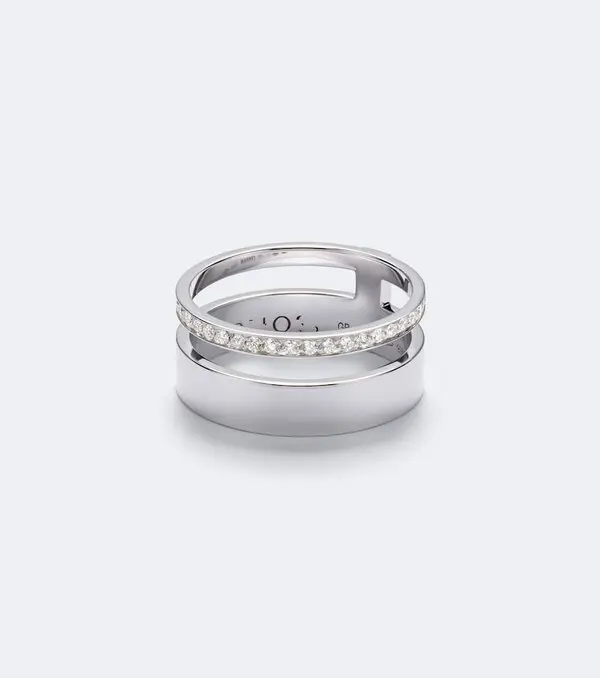 REPOSSI Berbere 18kt White Gold Diamond Ring - Silver