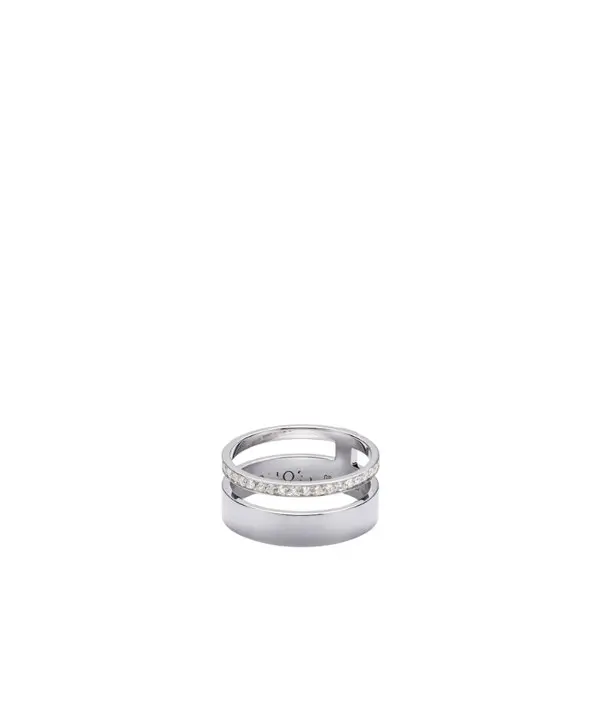 REPOSSI 18kt White Gold Diamond Ring - Silver