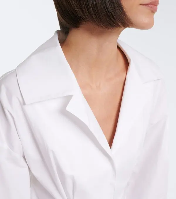 Carolina Herrera Cotton-blend Poplin Shirt
