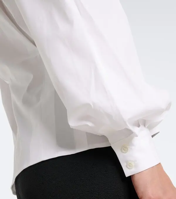 Carolina Herrera Cotton-blend Poplin Shirt