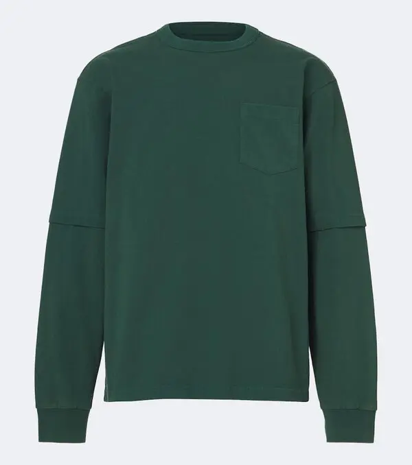 Sacai Cotton Jersey T-shirt - Green