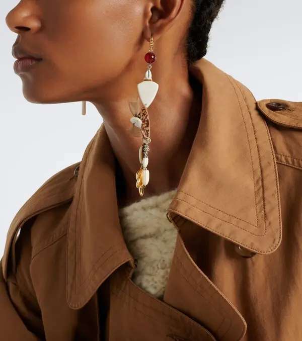 Isabel Marant Étoile Anna Asymmetric Drop Earrings - Multicoloured