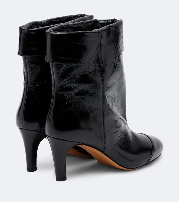 Isabel Marant Étoile Eldra Leather Ankle Boots - Black