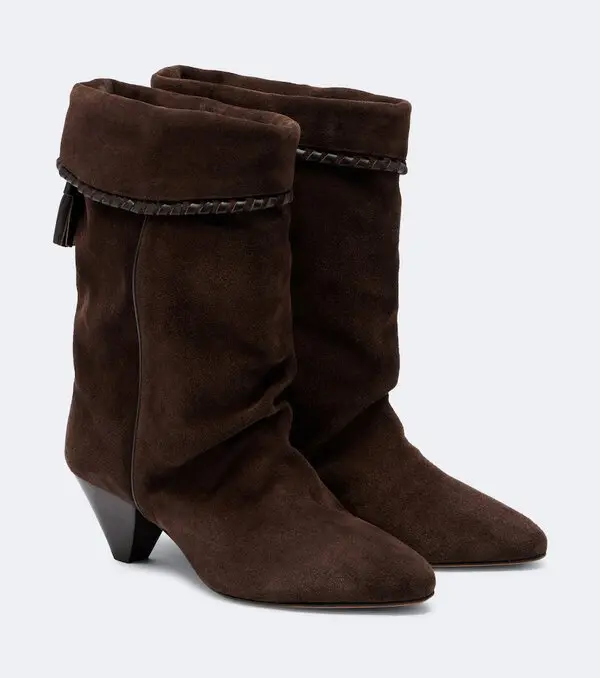 Isabel Marant Étoile Dalby Suede Ankle Boots - Brown