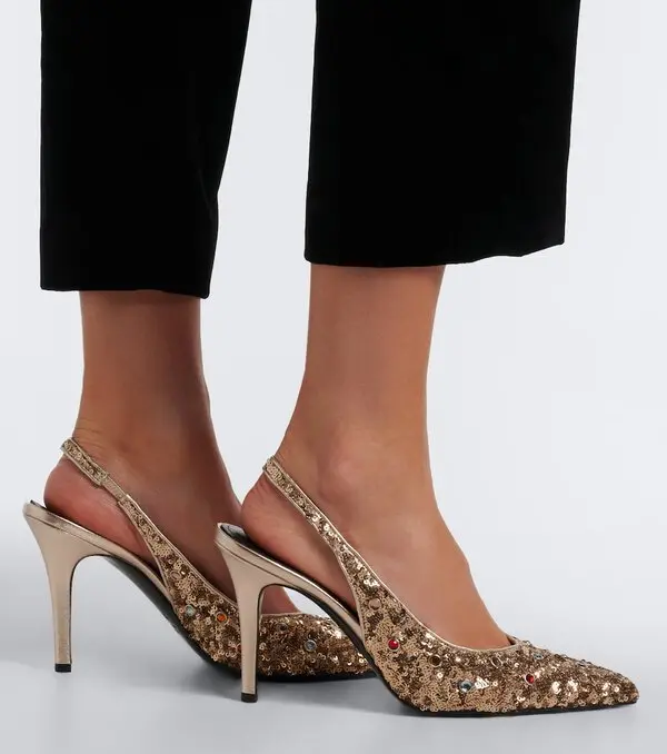 Isabel Marant Étoile Embellished Slingback Pumps