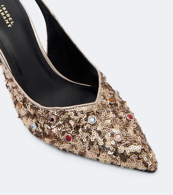 Isabel Marant Étoile Embellished Slingback Pumps