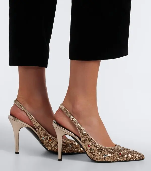 Isabel Marant Étoile Embellished Slingback Pumps