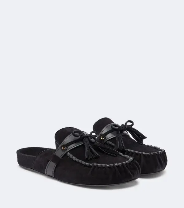 Isabel Marant Étoile Malvin Suede Mules - Black