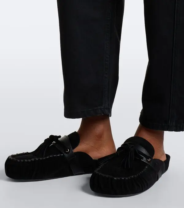 Isabel Marant Étoile Malvin Suede Mules - Black