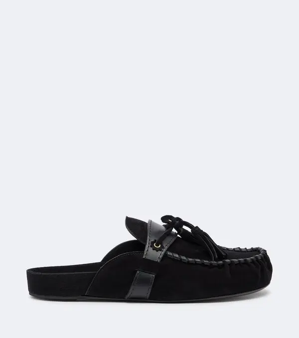 Isabel Marant Étoile Malvin Suede Mules - Black