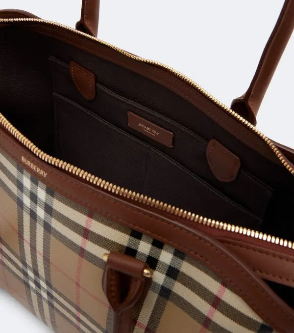 Burberry Check Medium Tote Bag