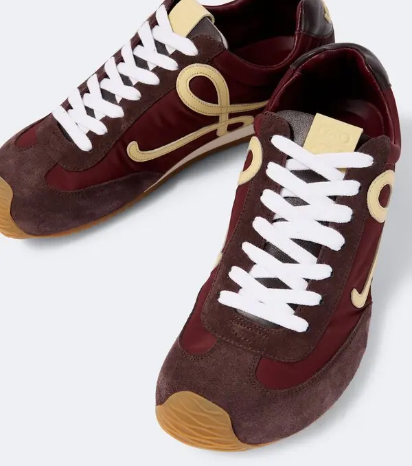 Loewe Ballet Runner 2.0 Suede-trimmed Sneakers
