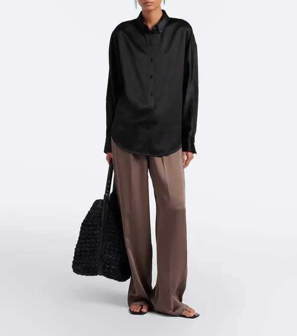 Vince Crêpe Wide-leg Pants