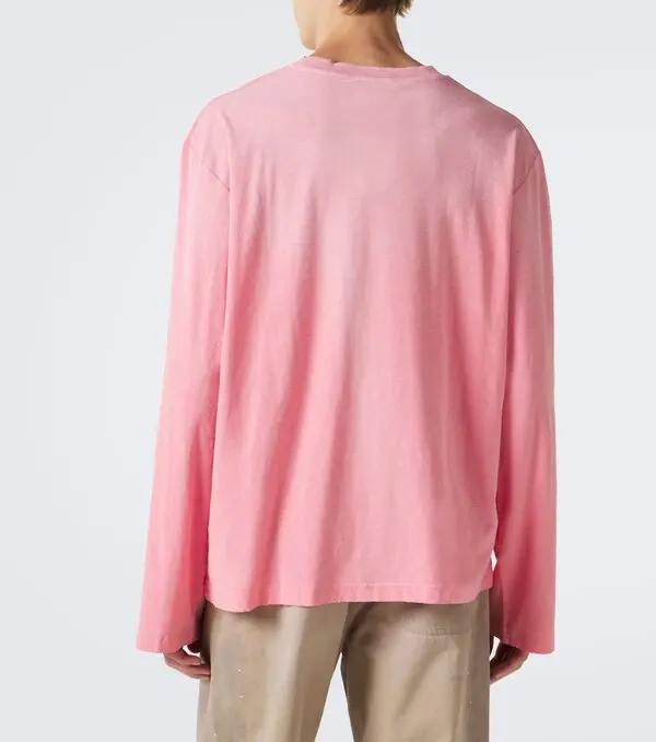 Acne Studios 1996 Logo Cotton-blend Jersey T-shirt - Pink