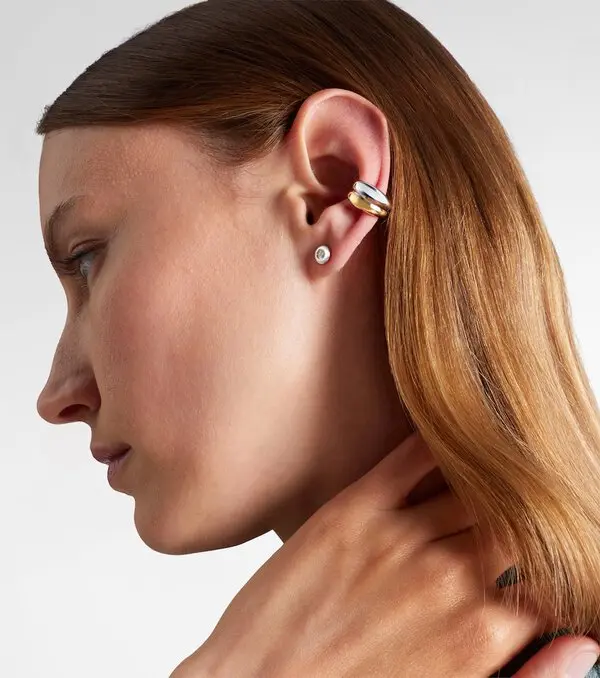 JENNIFER FISHER Two Tone 14kt -plated Ear Cuff