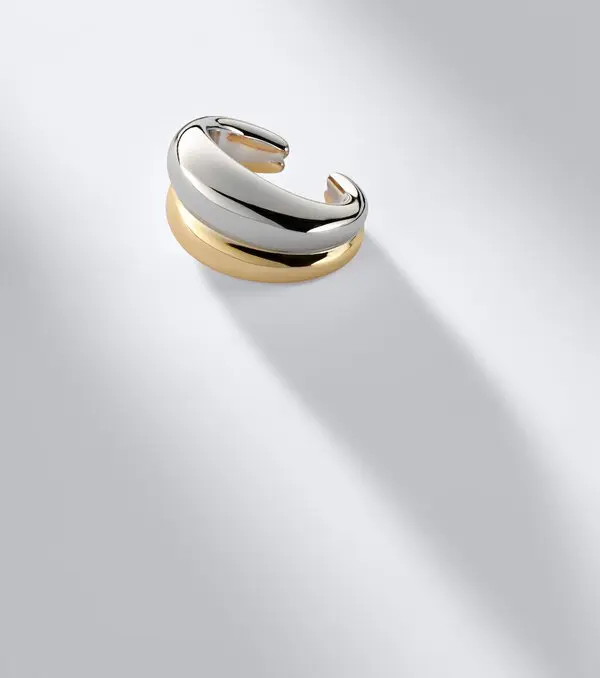 JENNIFER FISHER Two Tone 14kt -plated Ear Cuff