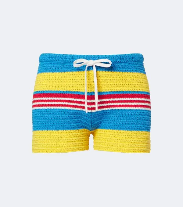 Posse Tammy Striped Cotton Shorts