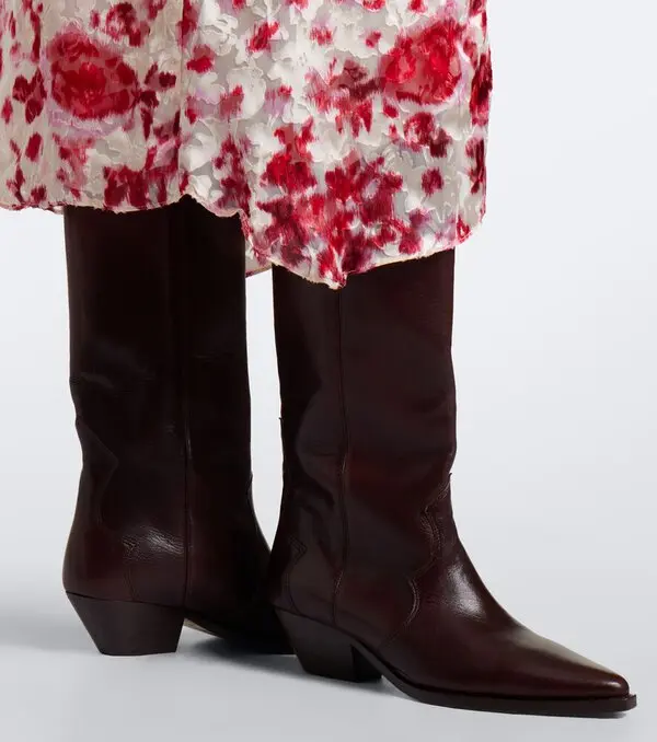 Isabel Marant Étoile Denvee Leather Cowboy Boots