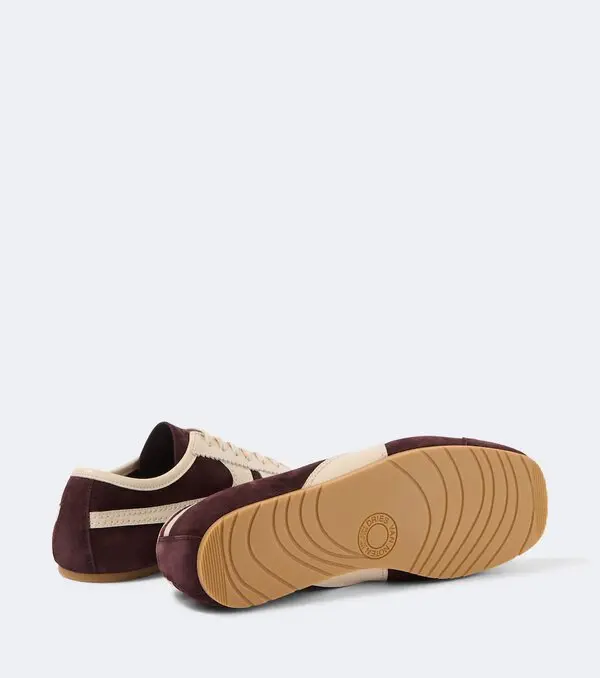 Dries Van Noten Leather-trimmed Suede Sneakers