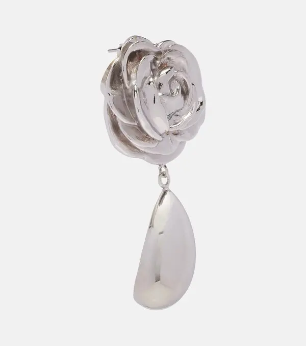 Magda Butrym Floral Drop Earrings - Silver