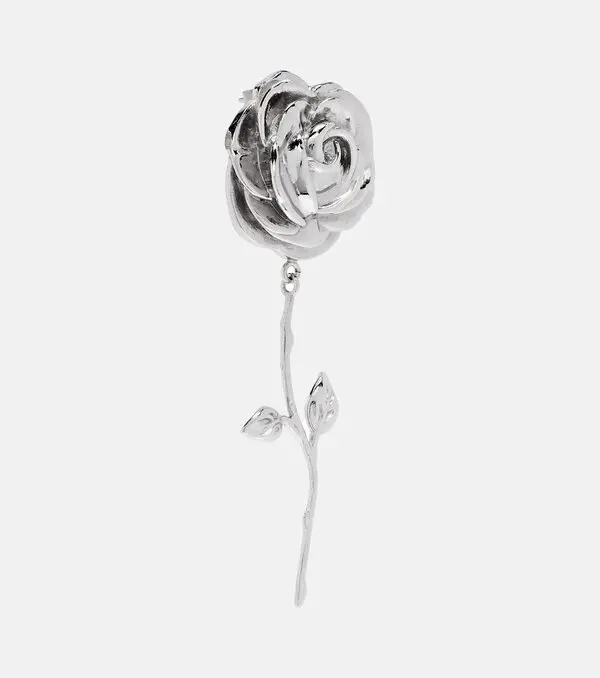 Magda Butrym Floral Drop Earrings - Silver