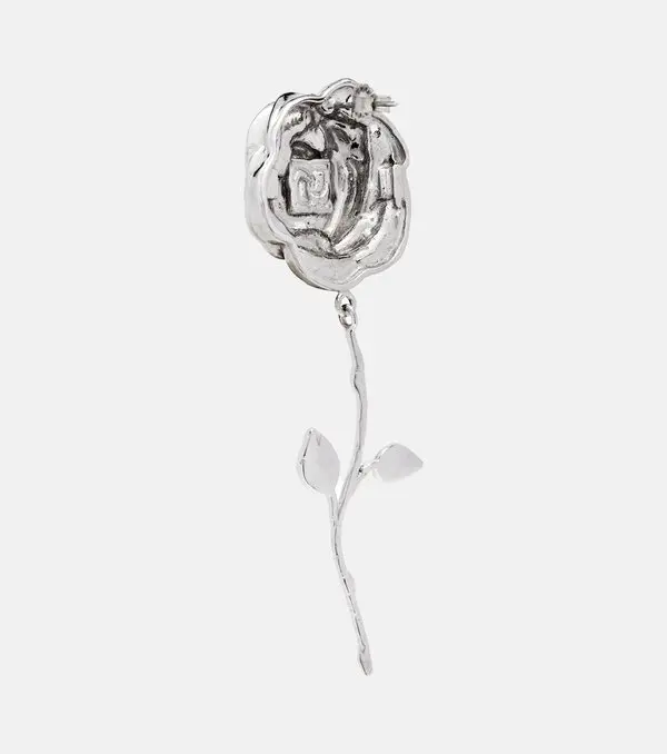 Magda Butrym Floral Drop Earrings - Silver