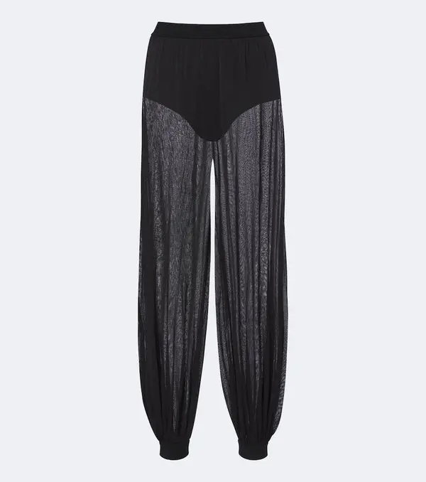 Simkhai Flora Sheer Knit Balloon Pants