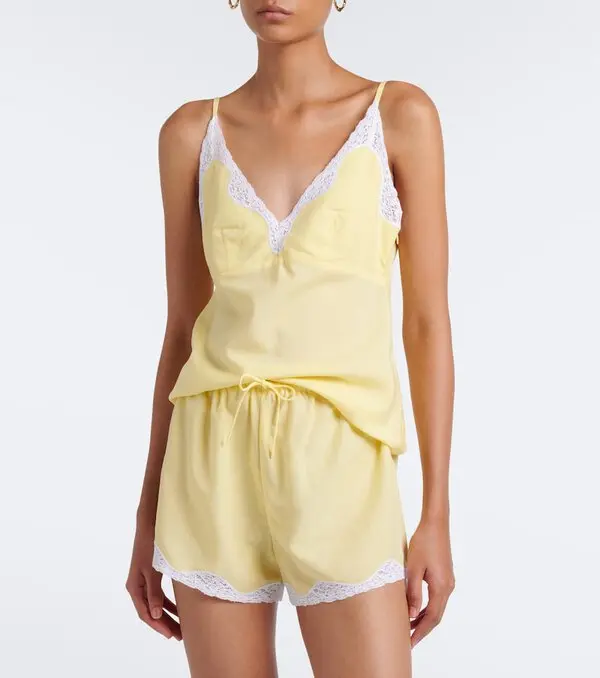 Posse Tabitha Embroidered Top - Yellow