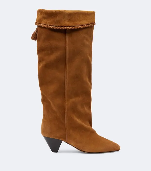 Isabel Marant Étoile Elita Suede Knee-high Boots - Brown