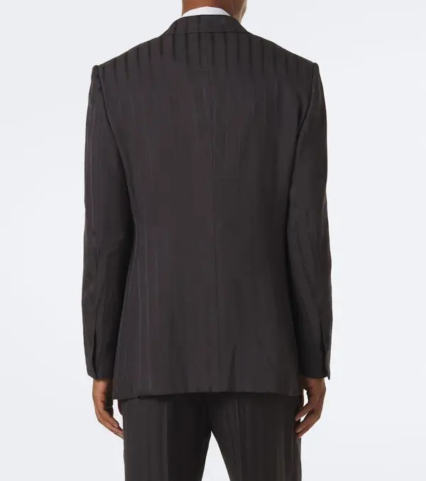 TOM FORD Striped Jacquard Blazer - Grey