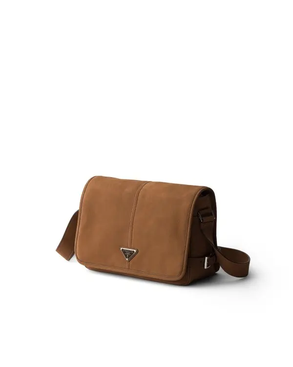 Prada Nubuck Leather Shoulder Bag