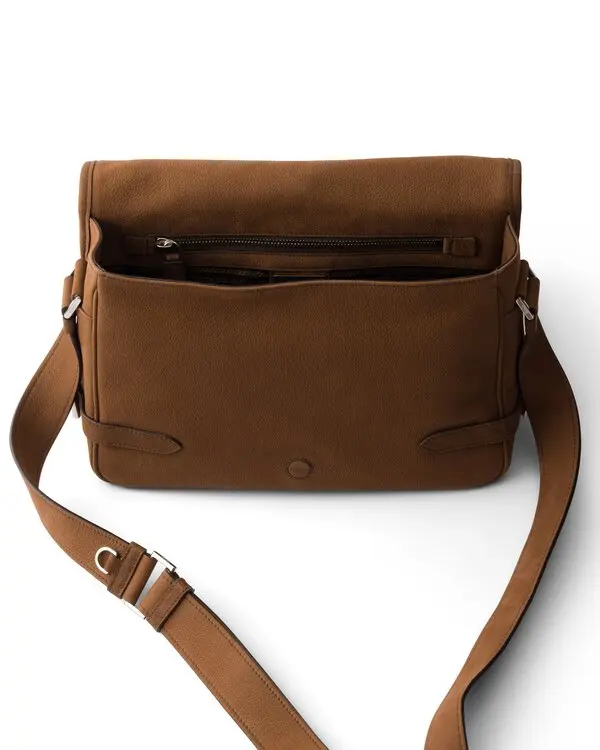Prada Nubuck Leather Shoulder Bag