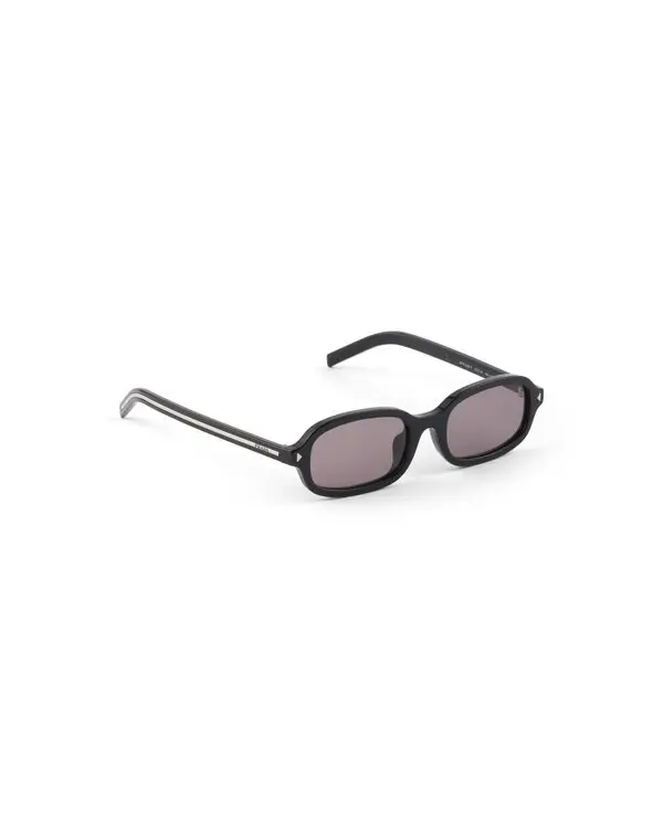 Prada Rectangular Sunglasses With Iconic Metal Plaque - Lenses