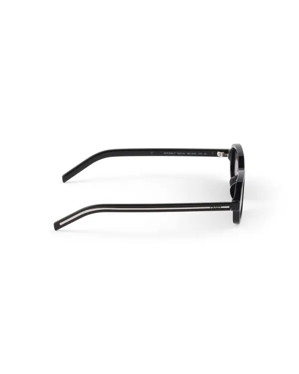 Prada Rectangular Sunglasses With Iconic Metal Plaque - Lenses