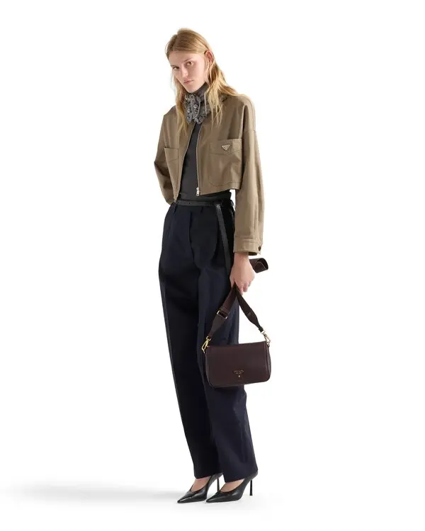 Prada Leather Shoulder Bag - Brown