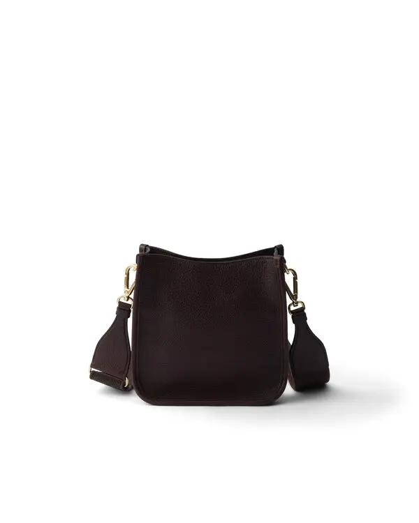 Prada Mini Leather Shoulder Bag - Brown