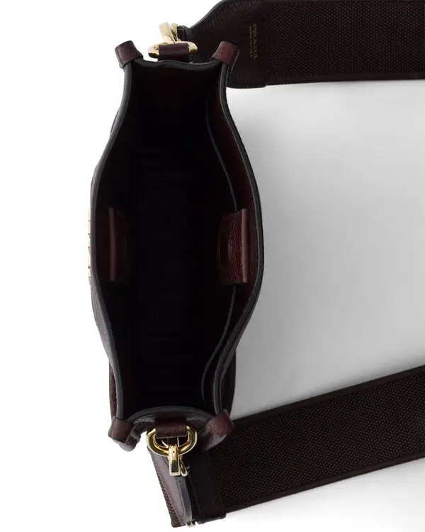 Prada Mini Leather Shoulder Bag - Brown