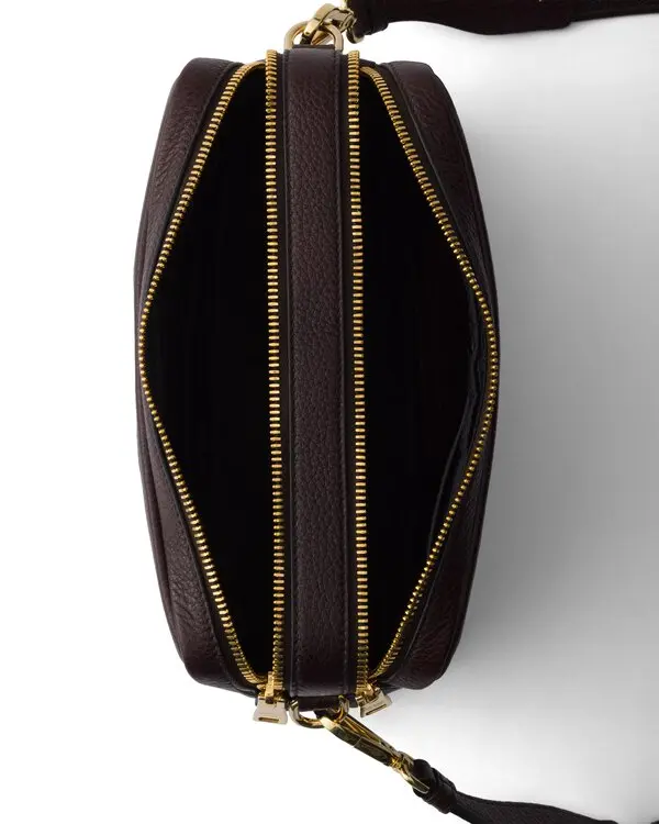 Prada Small Leather Shoulder Bag - Brown