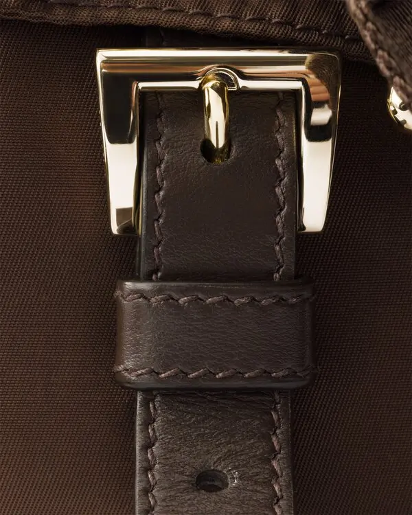 Prada Explore Small Re-nylon And Leather Shoulder Bag