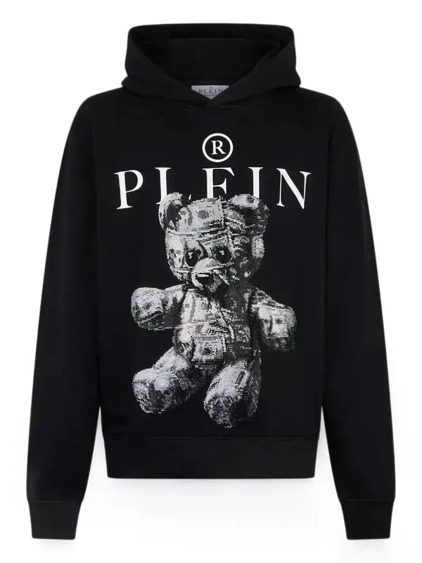 Philipp Plein Jersey Hoodie Teddy Dollar Stones