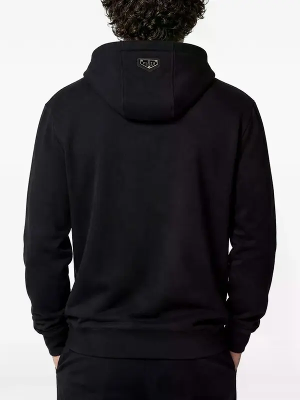 Philipp Plein Teddy Dollar Embellished Hoodie - Black