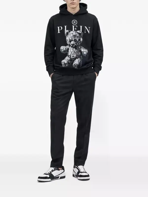 Philipp Plein Teddy Dollar Embellished Hoodie