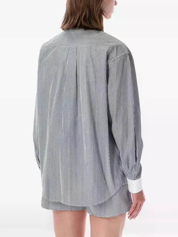 SPORTY & RICH Vertical-stripe Long-sleeve Shirt