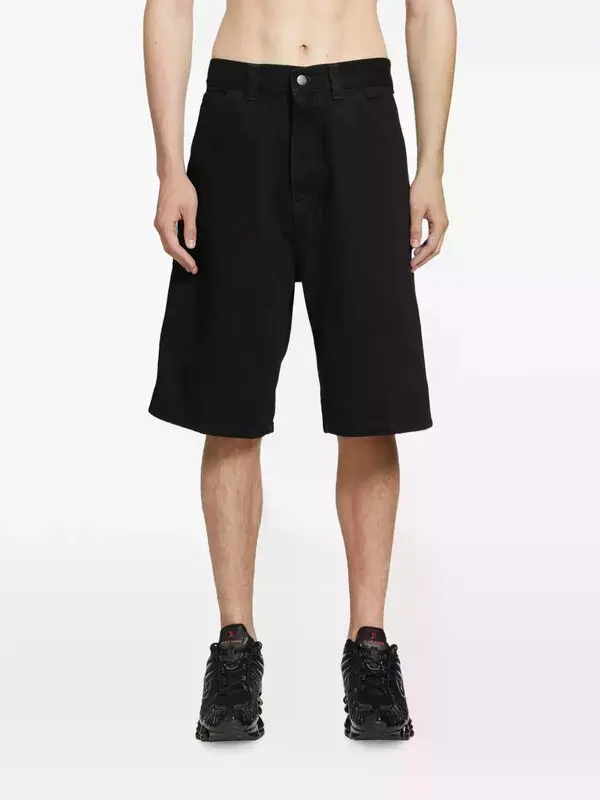 Carhartt Work In Progress Og Single Knee Cotton Cargo Shorts - Black