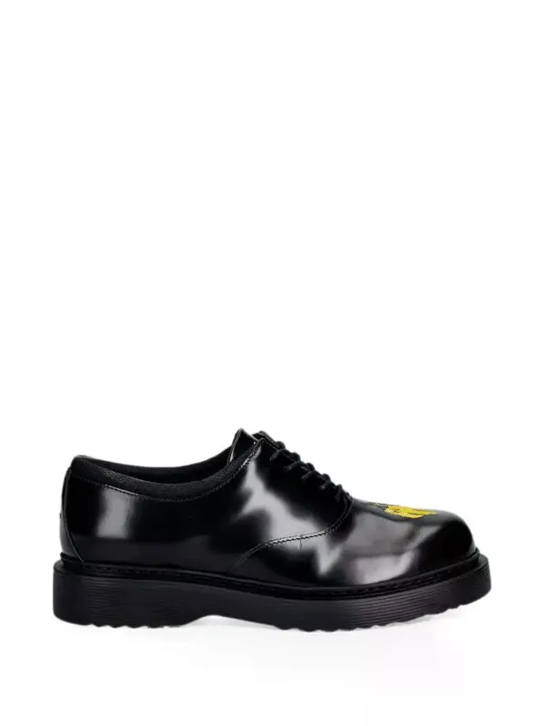 Filling Pieces Flower Embroidered Lace-up Derby Shoes