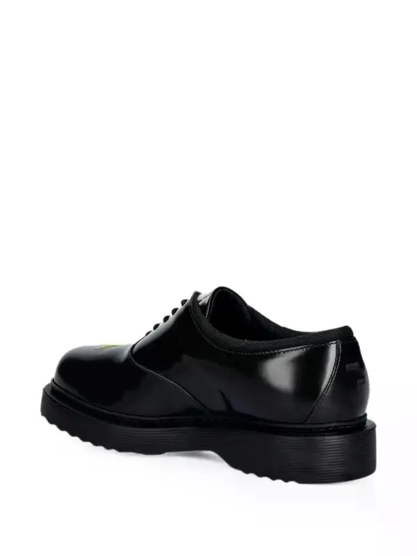 Filling Pieces Flower Embroidered Lace-up Derby Shoes