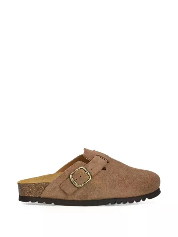 DR. SCHOLL'S SHOES Buckle-fastening Suede Clogs