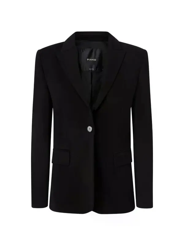 Pinko Single-breasted Peak-lapel Blazer - Grey