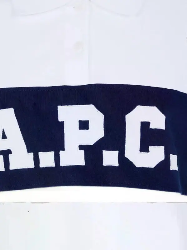 A.p.c. Brianne Logo-patch Long-sleeve Polo Shirt