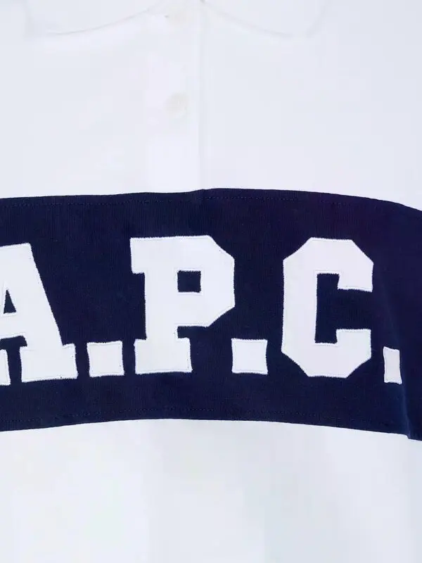 A.p.c. Long-sleeve Logo Patch Polo Shirt